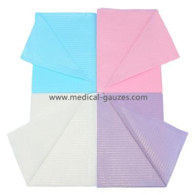 China Disposable Medical Waterproof Dental Bibs Paper+Poly for sale
