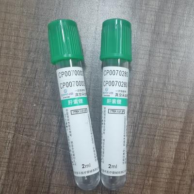 China Beschikbare Groene Hoogste Bijkomende Hoge Microbiële Grens 3 van de Heparinebuis 17IU/Ml - 10ml for sale