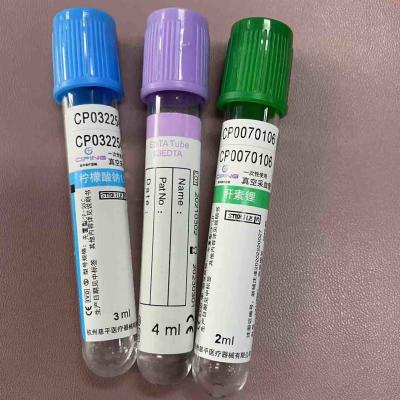 China Plasma Specimen PT Tube With Blue Cap 1.8ml - 8ml for sale