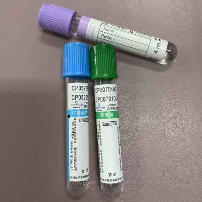 China Sodium Lithium Heparin Tube Disposable Green Cap 1ml - 10ml for sale