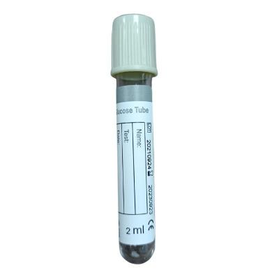 China Vacuum Blood Glucose Collect Tube Medical PET Glass Sodium Fluoride for sale
