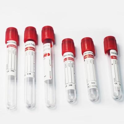 China Non Activator Vacuum Plain Blood Collection Test Tubes vacuum blood colletion tube No Additive for sale