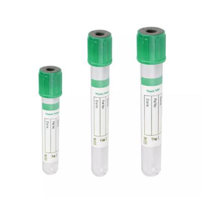 China Hospital Use Lithium Heparin Tube Medical Blood Collection Plastic Sodium for sale