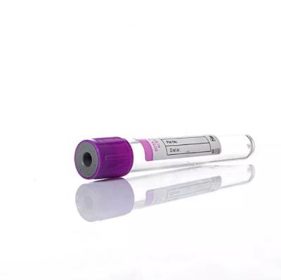 China Disposable vacuum blood colletion tube Pet Glass Edta Blood Collection Tube 1-10ml Customized Size for sale
