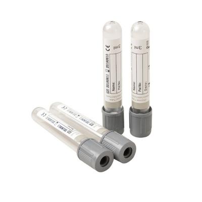 China Gray Top Disposable Glucose Vacuum Blood Collection Tube With Glucose Stabilizer For 24 Hours Room Temperature Storage for sale