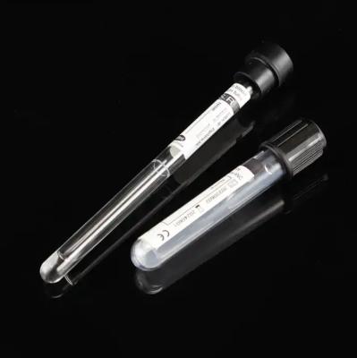 China Black cap citric acid sodium 1:4 additive, 1.28ml slender tube for direct machine testing for sale