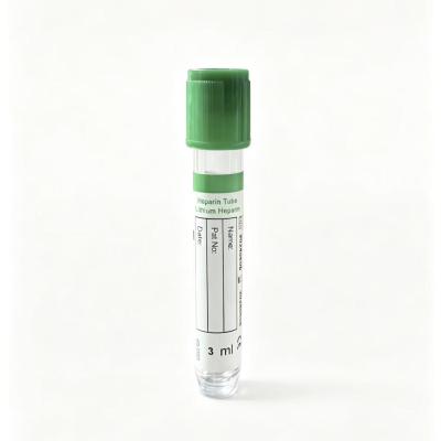 China Green Stopper Lithium/Sodium Heparin Tubes: Color‑Coded for Error‑Free Plasma Separation for sale