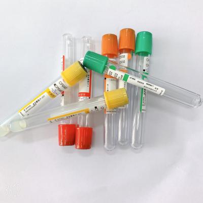 Cina Sangue di vacuum blood colletion tube di sicurezza che raccoglie l'analisi del sangue della cima dell'oro della metropolitana monouso in vendita