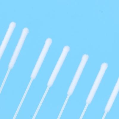 China Rapid PCR Test Nasal Swab Nasopharyngeal Nylon Flocked Sample Collect for sale