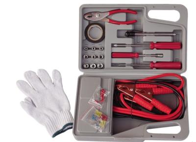 China 28 pcs auto emergency kit ,with booster cable ,pliers,tyre pressure gauge for sale