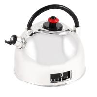 China Clockwise Setting 60 Minutes Silver Tone Tea Kettle Shaped Mini Cooking Timer for sale