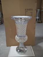 China Mirror Vase Polyresin Flower Vase With Mirror Pattern for sale
