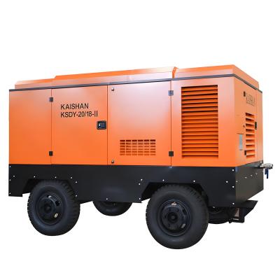 China mobiele industriële luchtcompressoren voor zware toepassingen en voor toepassingen met een groot vermogen Te koop