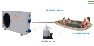 China 220/1/50 power supply 4.8kw heating capacity  home spa swiming pool heat pump widely used for house, villa, and hotel for sale