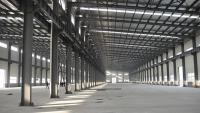 China Custom Steel Structure Warehouse with Large Span Design - H-Section Beams & Galvanized C/Z Purlin Construction for sale