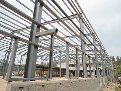 China Warmgewalst staalframe Gebouwen Gespannen geprefabriceerde staalconstructie Te koop