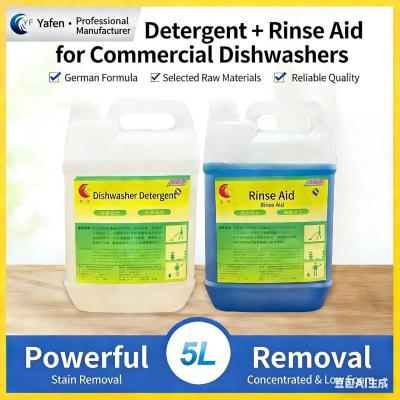 China Eco Friendly Commercial Dishwasher Detergent Drying Agent Combination Set for sale