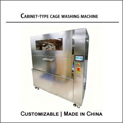 China Cabinet Type Cage Washing Machine 304 Stainless Steel For Animal Laboratories for sale