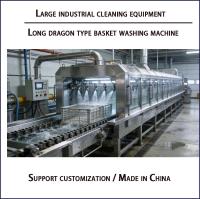 Quality Industrial Tunnel Type Batch Basket Washing Machine Automated Cleaning Turnover for sale