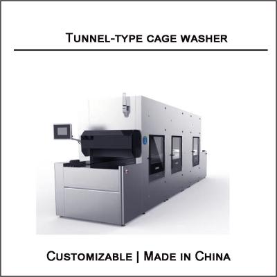 China Animal Laboratory Tunnel Type Cage Washer With Modular Split Design for sale