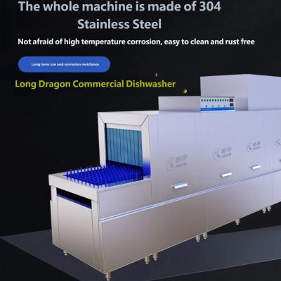 China Large Factory Canteen Dishwasher Full Automatic Commercial Intelligent Dishwasher For Tableware for sale