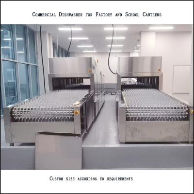 China Large Commercial Tableware Dishwasher For Units Factories Large Canteen for sale