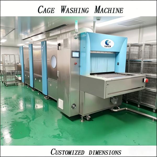 Quality Fully Automatic Tunnel Cage Washer, Integrated Continuous Cage Washing & Drying for sale