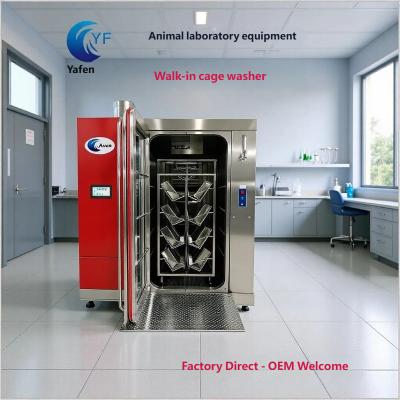 China Walk-in Automatic Cage Washer, Integrated Washing & Drying for SPF Laboratory IVC Cages and Racks, High-Pressure Spraying Cage Washing Equipment for Large-Scale Animal Facilities for sale