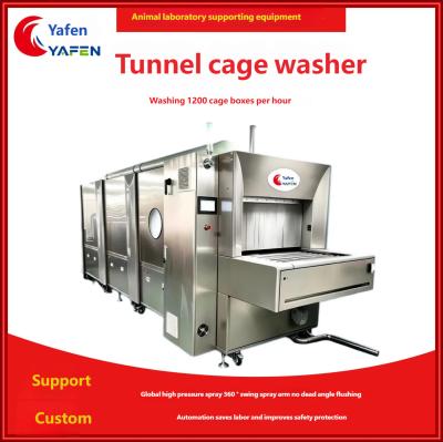 China Tunnel-Type Laboratory Animal Cage Washer, Fully Automatic Cage Washing, Disinfecting and Drying Assembly Line for sale