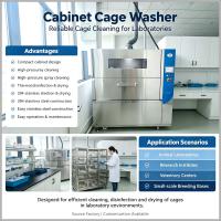 China CabinetTypeCageWasherCompactAutomaticAnimalCageWashingSanitizingDryingForSmallMediumAnimalLaboratory for sale