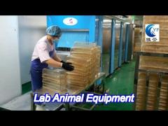 tunnel type automatic cage washer 304 stainless steel animal cage cleaning machine