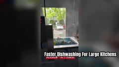 Long Conveyor Commercial Dishwasher, Fully Automatic Assembly Line Dishwashing Equipment for Large C