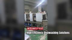 Commercial dishwasher washing machine conveyor belt production workshop