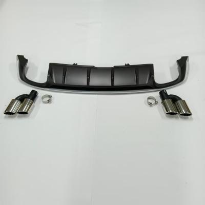 China New Arrival Rear Bumper Lip for Audi A5 Nonsline Facelift Audi S5 Style Rear Diffuser With Tailpipes 2016-2019 for sale