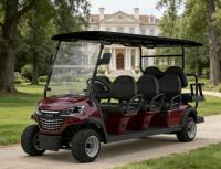China Eye-catching 8 Seats High-Capacity Electric Golf Cart with Premium Comfort and Smooth Riding Experience for sale