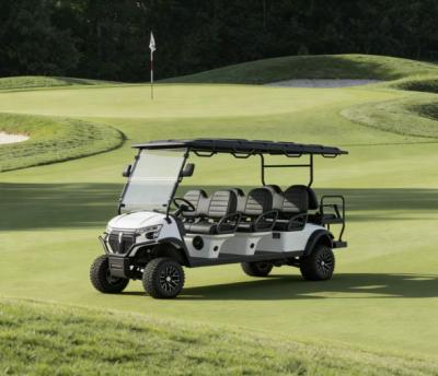 China Ultra Capacity 8-Person Golf Cart With Clear Acrylic Windscreen Various Colors Available for sale