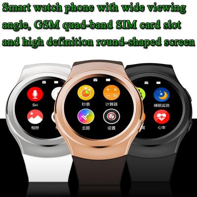 China Samsung Shape 1.3-Inch 240 x 240 Pixels High Definition Round-shaped IPS Screen Smart Watch Phone for sale