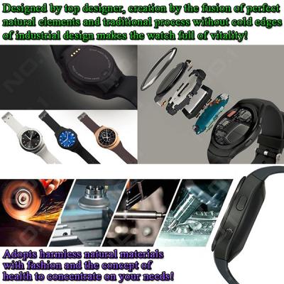 China MTK2502C Processor 128M Memory 1.3-Inch 240 x 240 Pixels High Definition IPS Round-shaped Screen Smart Watch Phone for sale