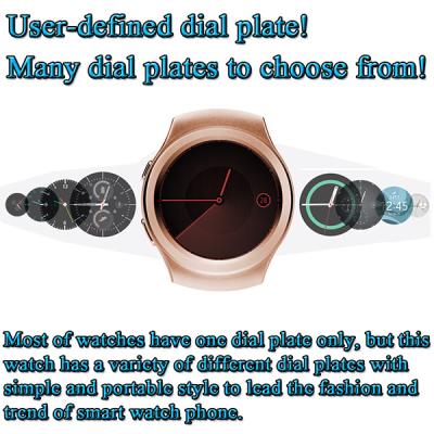 China MTK2502C 1.3-Inch HD IPS Round-shaped Screen Smart Watch Phone Supports GSM quad-band SIM card and TF card for sale