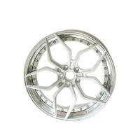 Quality 2 Piece Forged Wheel 20 Inch Brushed and Polished Car Wheel for sale
