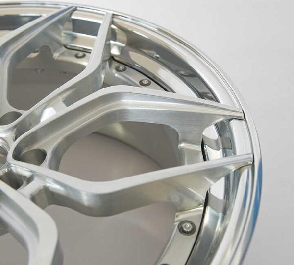 Quality 2 Piece Forged Wheel 20 Inch Brushed and Polished Car Wheel for sale