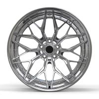 Quality 2 Piece Dodge Hellcat Concave Brushed Forged 5*115 Cars Wheels for sale