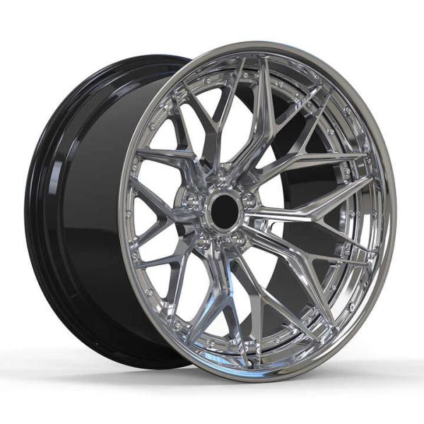 Quality 2 Piece Dodge Hellcat Concave Brushed Forged 5*115 Cars Wheels for sale
