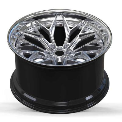 Quality 2 Piece Dodge Hellcat Concave Brushed Forged 5*115 Cars Wheels for sale