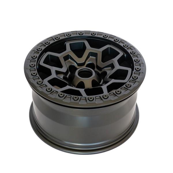 Quality 17 Inch Offroad Custom Forged Beadlock Wheels 17 X 9 Alloy Beadlock Matte Black Alloy Wheels for Retrofit/Upgrade Purpose for sale
