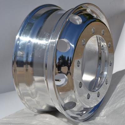 Cina 22.5x9 PCD 335mm Forgiato di alluminio ruote di camion pesante ET152 26,7 kg per il trasporto a lunga distanza in vendita
