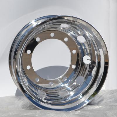 Cina 22.5x9 PCD 335mm Forgiato di alluminio ruote di camion pesante ET152 26,7 kg per il trasporto a lunga distanza in vendita