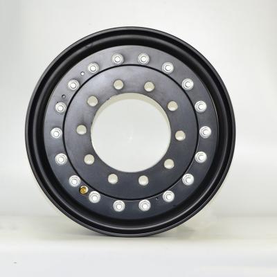 Cina 20 pollici Verniciatura Nera Forgiato Ringi di ruota in lega per camion speciale A 6061 T6 Materia prima in grande domanda in vendita