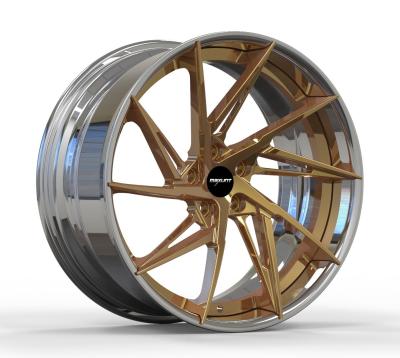 China 5-112 Forged Aluminum Alloy Wheels Polishing Hub Chrome Customized For Modified Car for sale