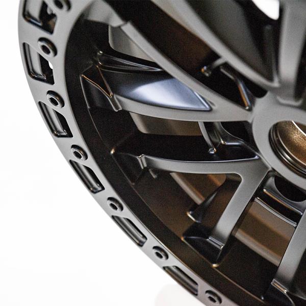 Quality Car wheel 17x9 Beadlock 2025 Prado 250 Matte black for sale